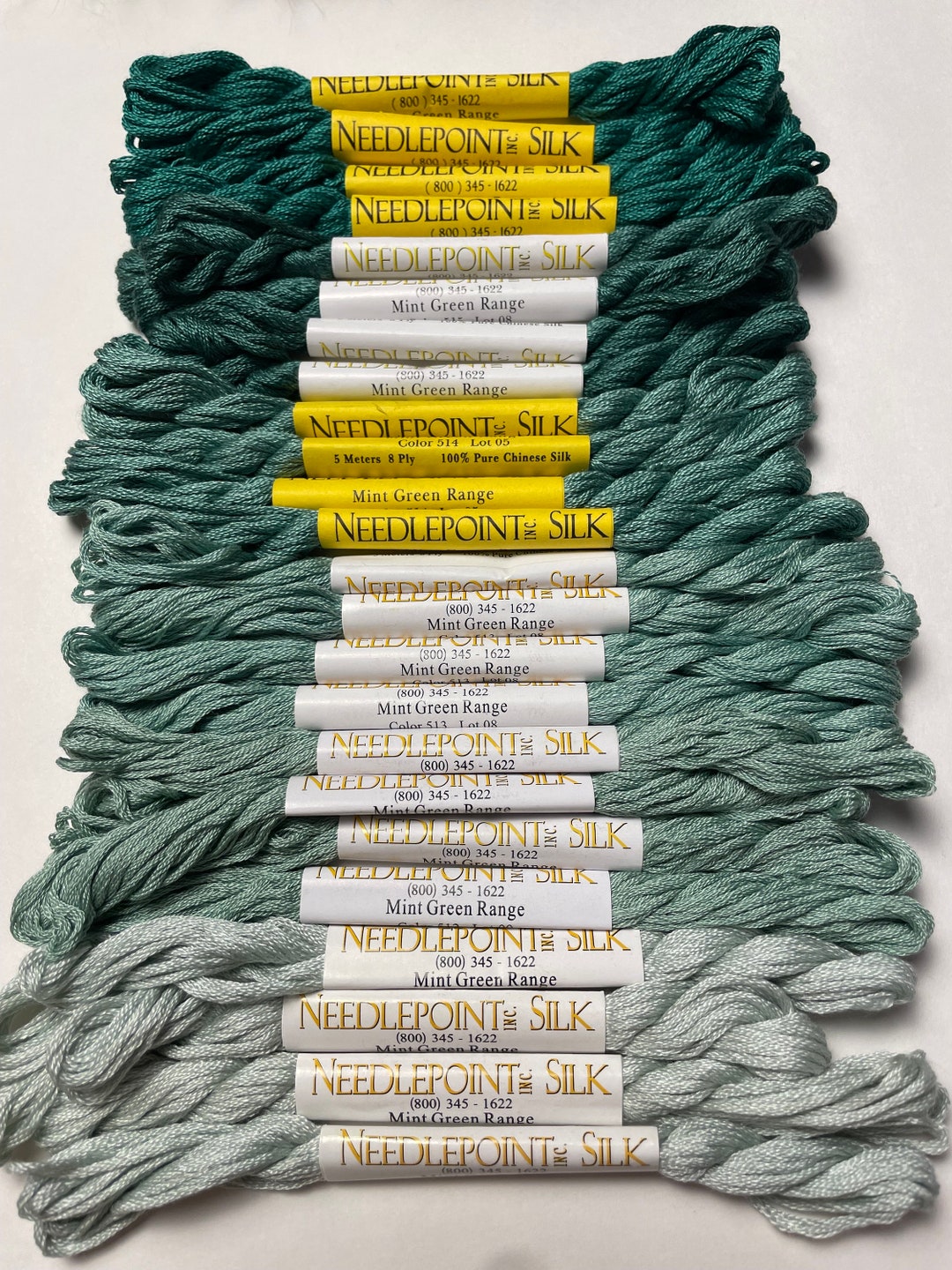 NPI Silk / MINT GREEN Range Colors 511-516 - Etsy
