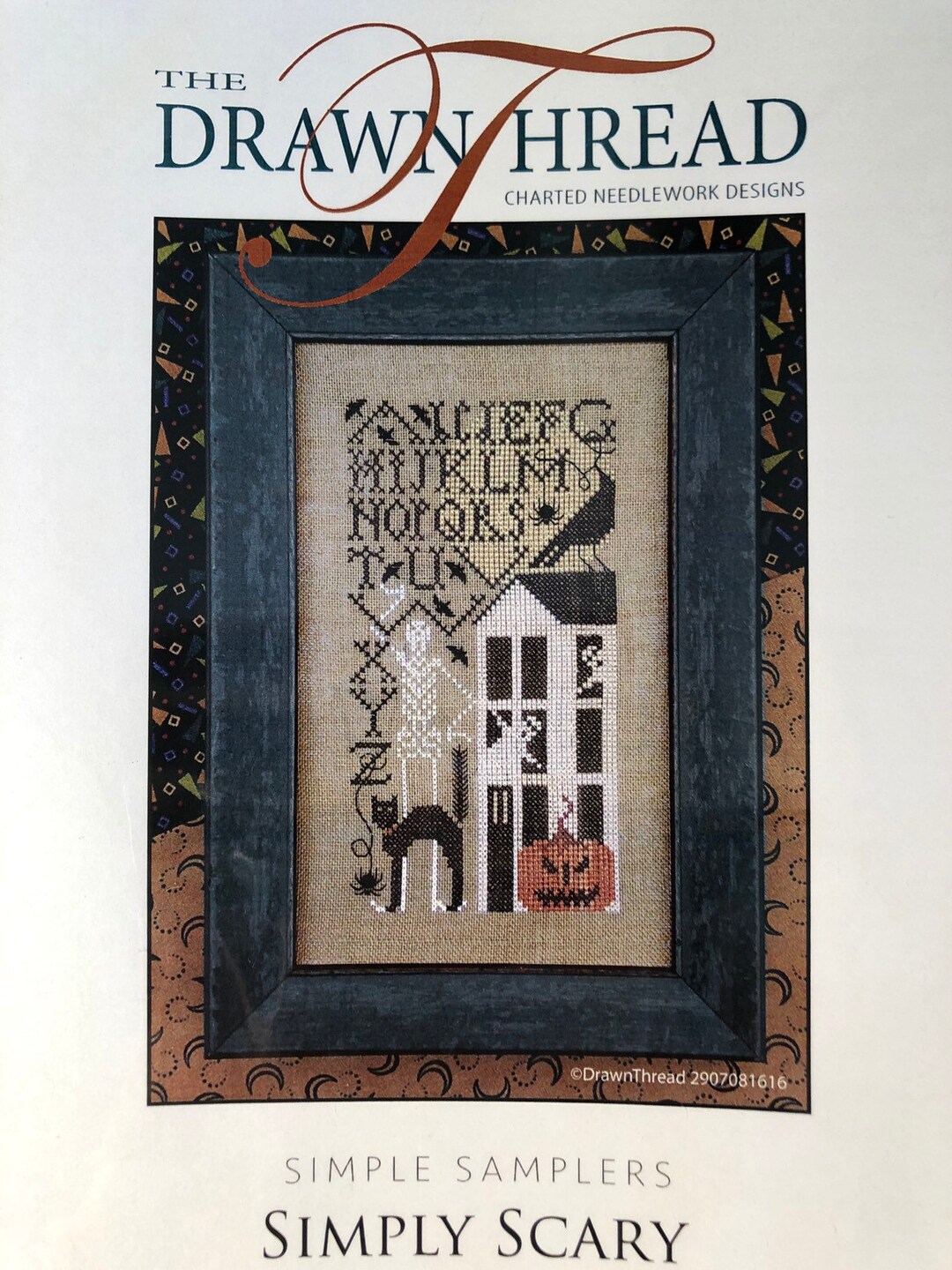 The Drawn Thread/ SIMPLY SCARY / Halloween Sampler/ Cross Stitch Chart ...