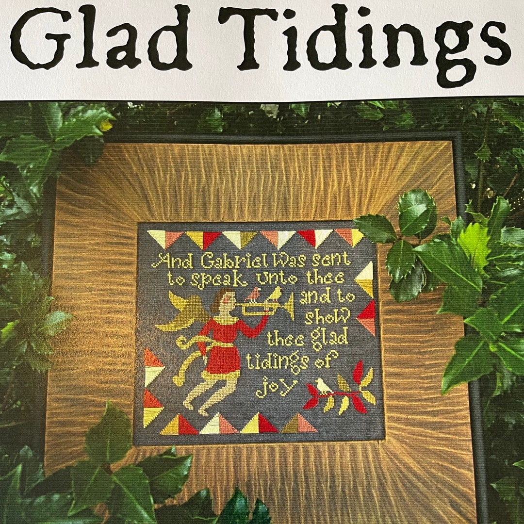 GLAD TIDINGS / Carriage House Samplings/ Cross Stitch Chart / Pattern ...