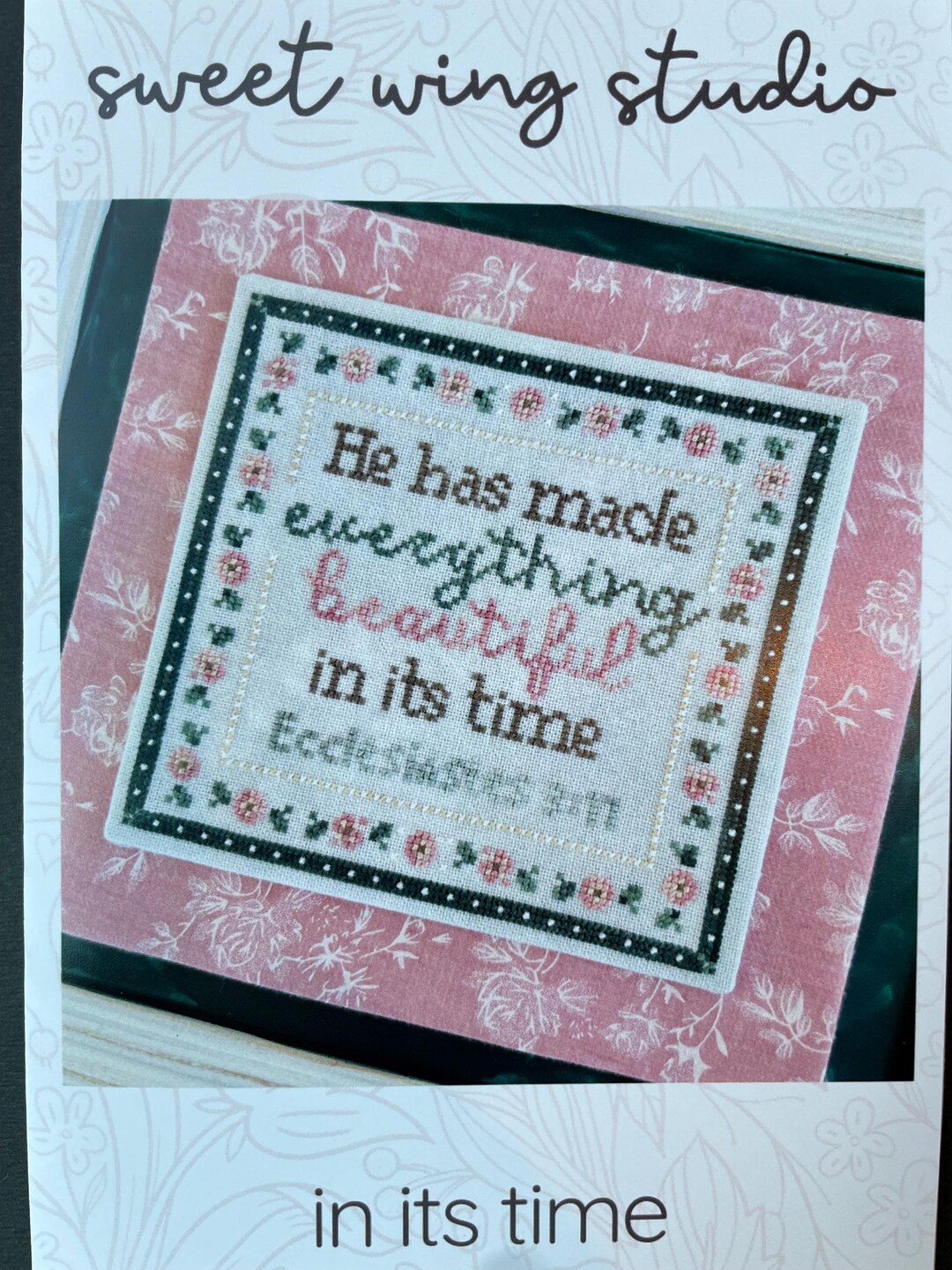 IN ITS TIME by Sweet Wing Studio / Cross Stitch Chart / Pattern Only - Etsy