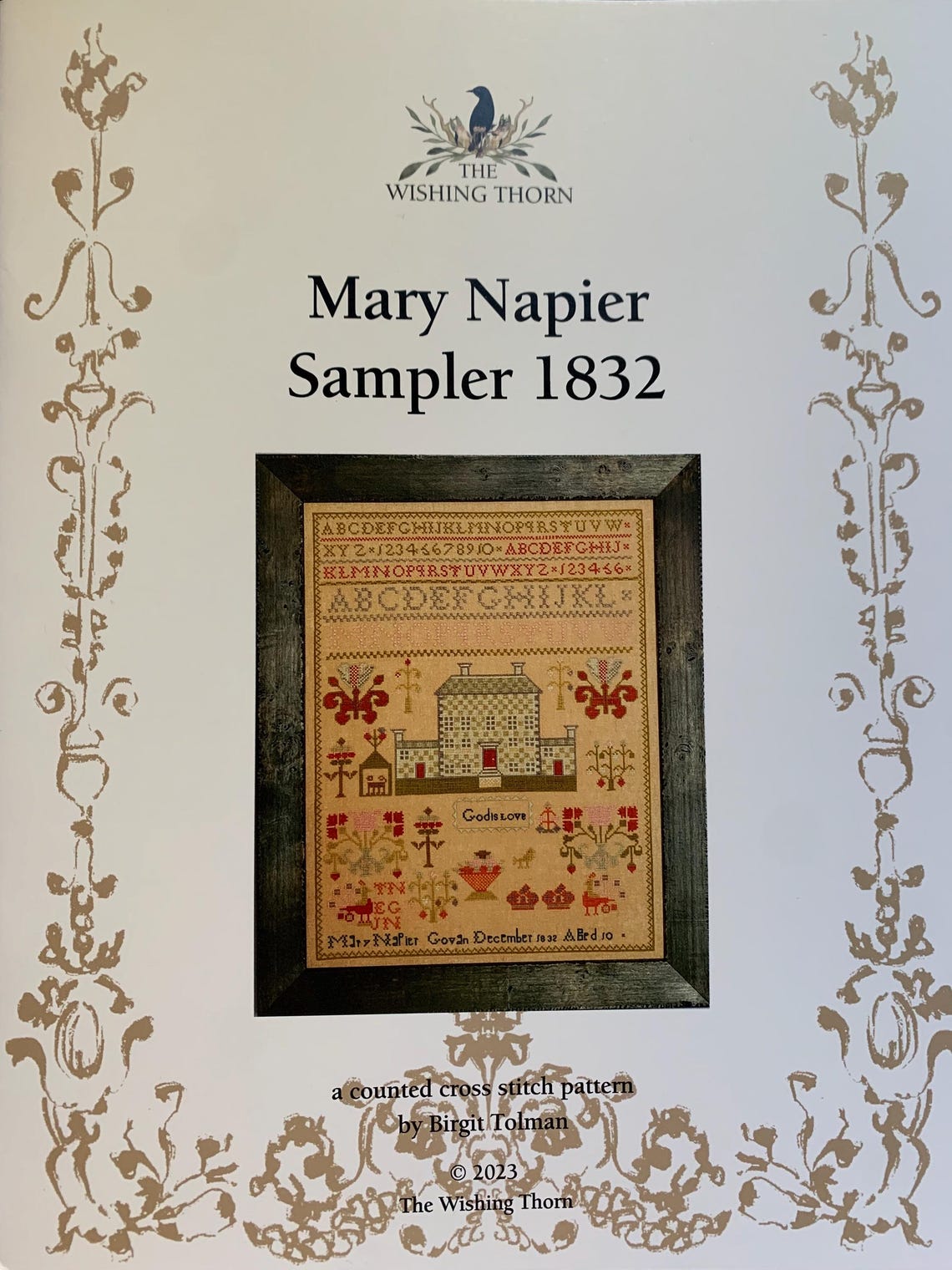 Mary Napier Sampler 1832 / the Wishing Thorn / Cross Stitch Chart ...