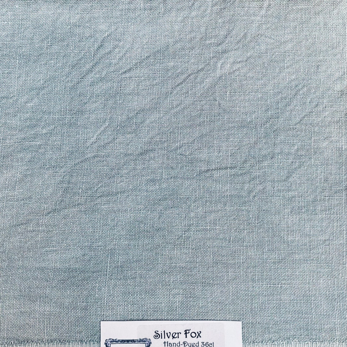 SILVER FOX / Fiber on a Whim / Cross Stitch Fabric / 32, 36, 40 Ct ...