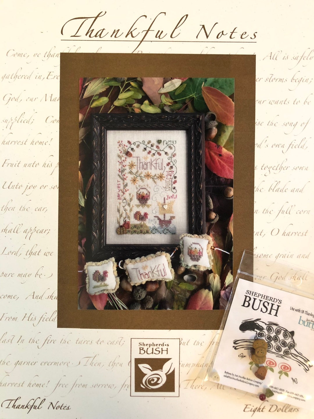 Shepherd’s Bush / Thankful Notes Chart / Embellishments Pack / Choice ...