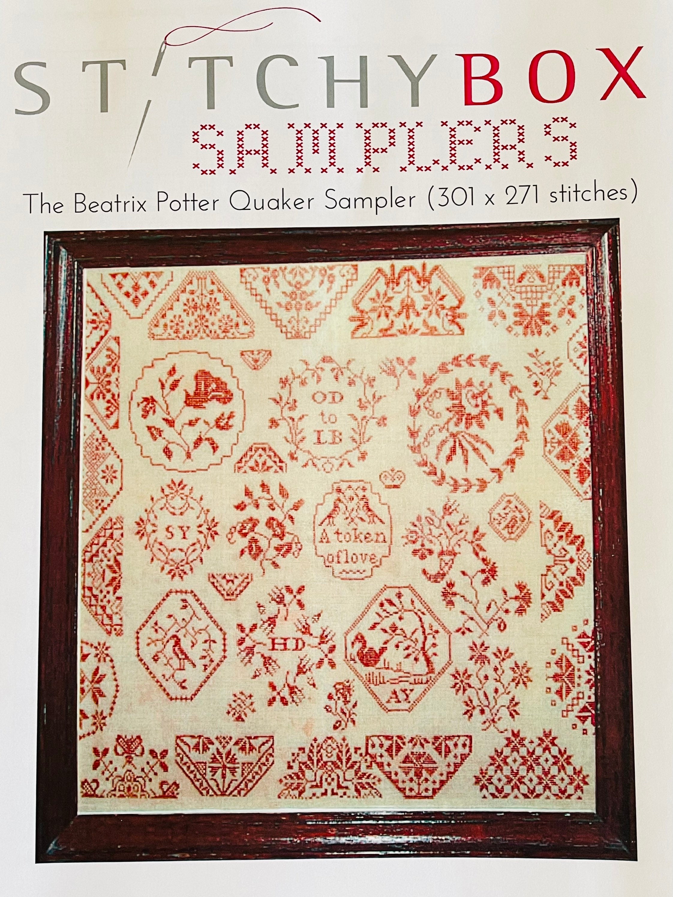 The BEATRIX POTTER QUAKER Sampler / Stitchy Box Samplers / Stitch Chart ...