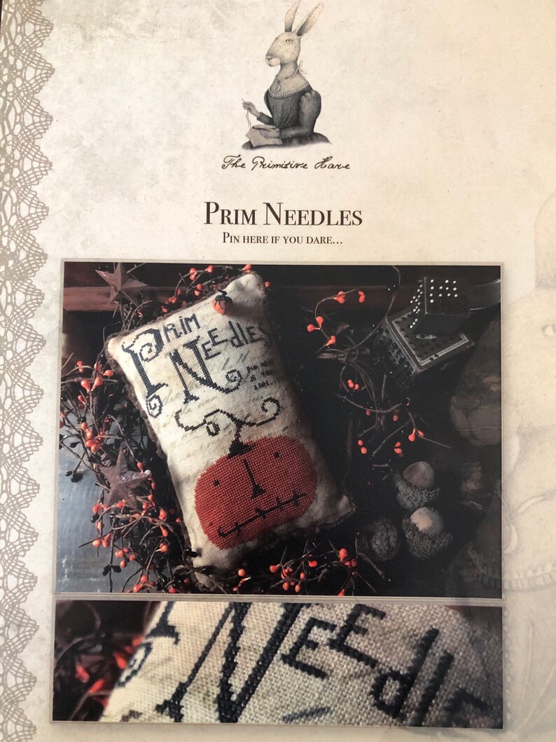 PRIM NEEDLES by the Primitive Hare Cross Stitch Chart / - Etsy