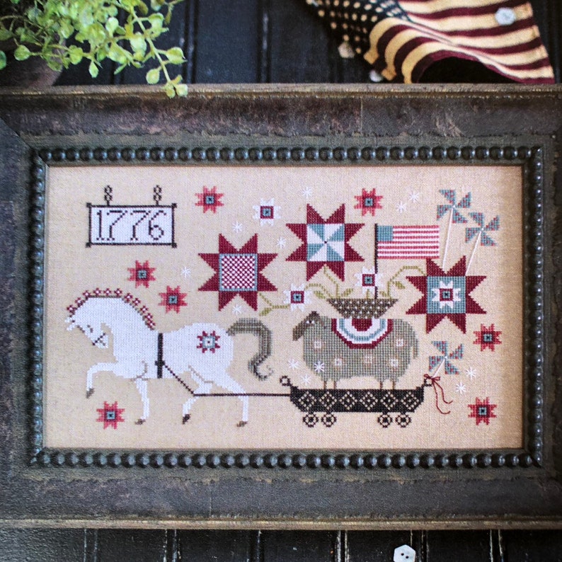 Plum Street Samplers / Summer Delivery /Cross stitch chart / | Etsy