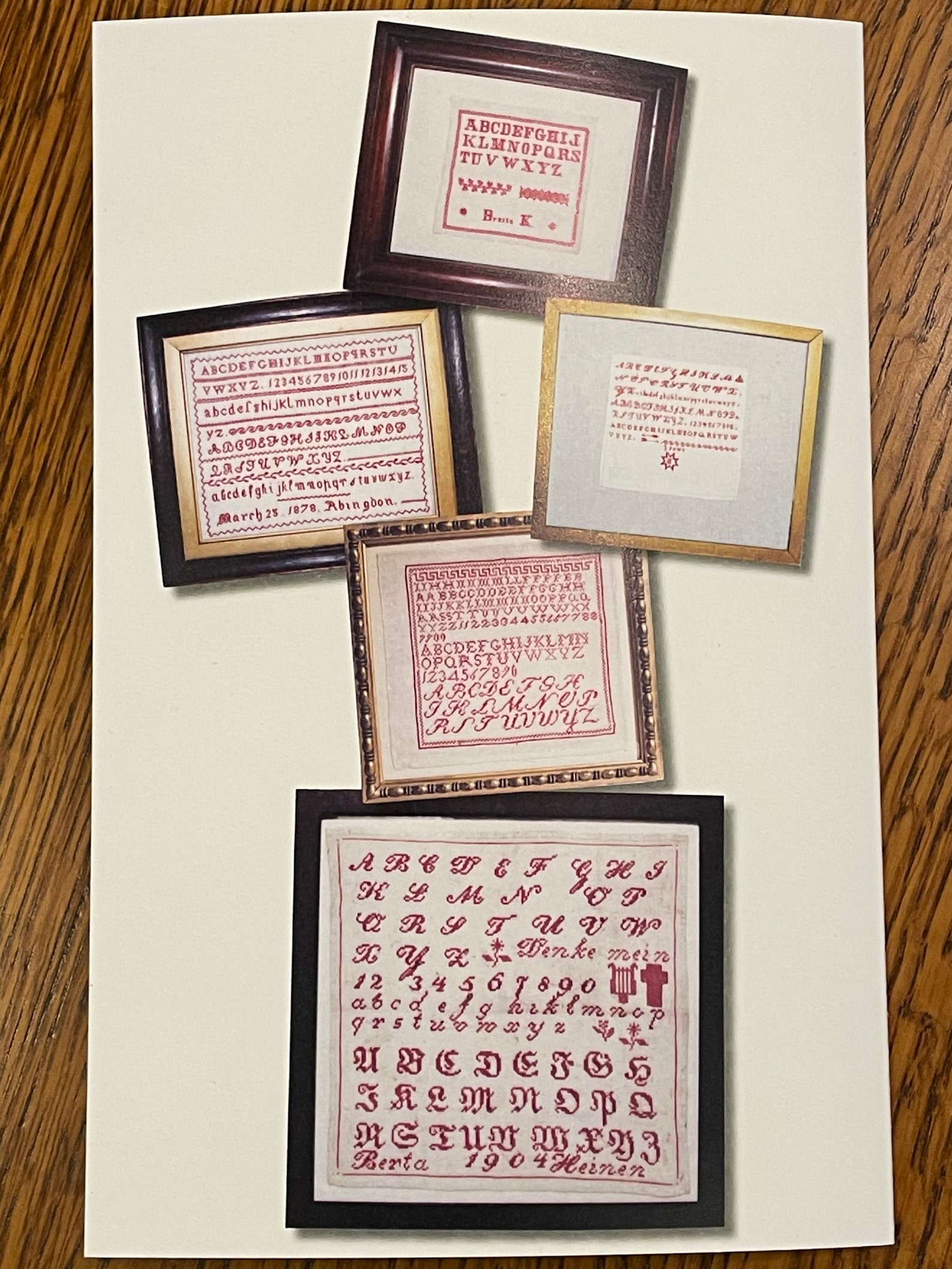 JBW Designs / Antique Red Samplers Collection / Pattern Only - Etsy