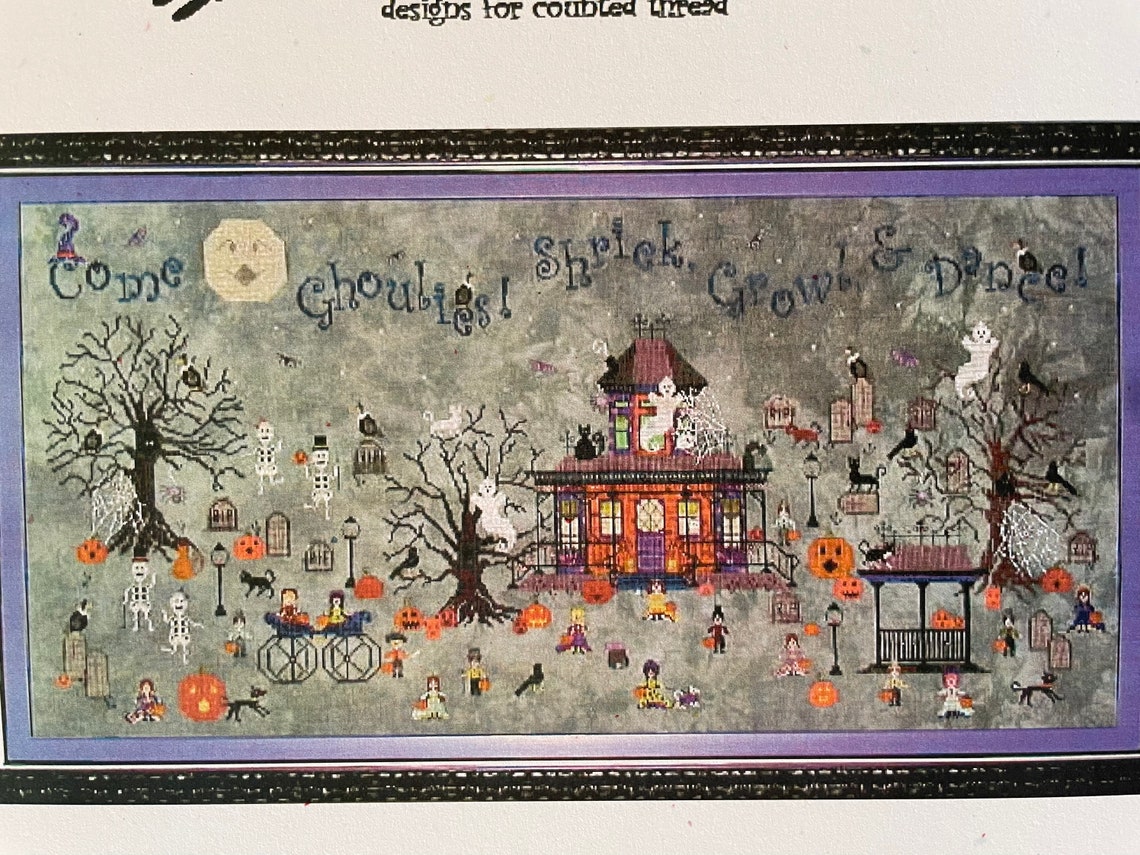 Praiseworthy Stitches / GHOULS CROSSING / Cross Stitch Chart / Pattern ...