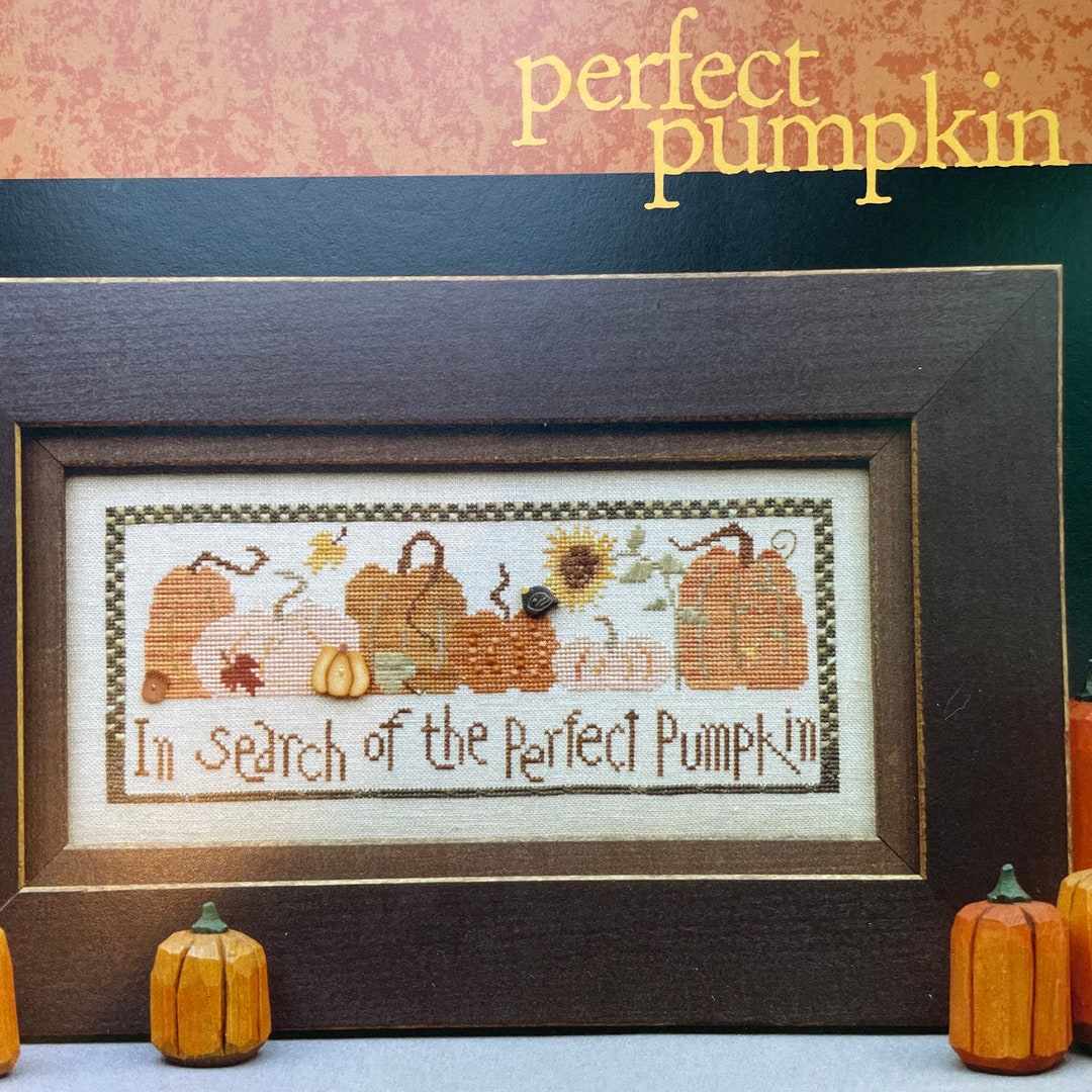 Heart in Hand / PERFECT PUMPKIN / Stitch Chart / Pattern and Button Set ...