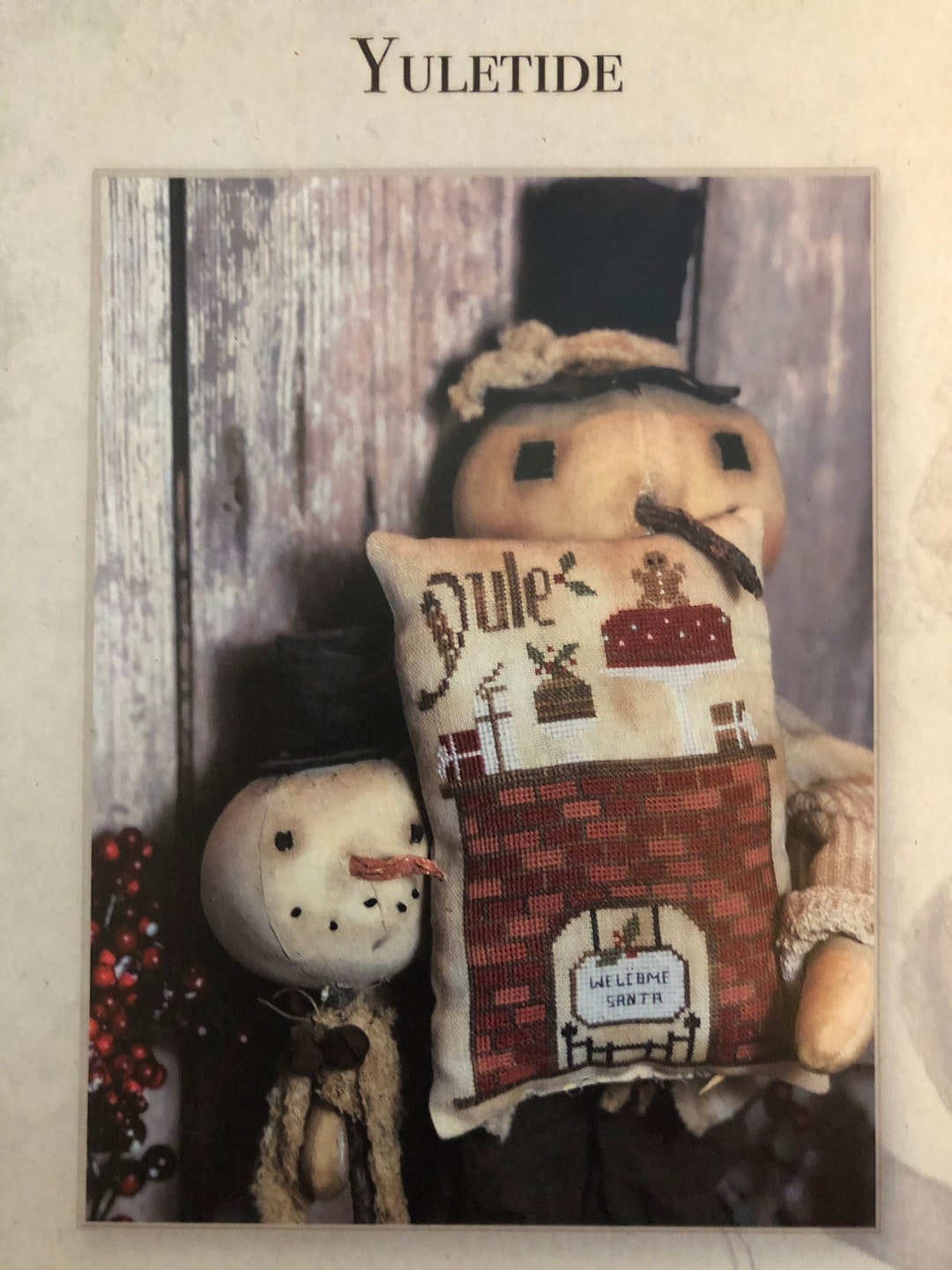 YULETIDE by the Primitive Hare Cross Stitch Chart / Counted Cross ...