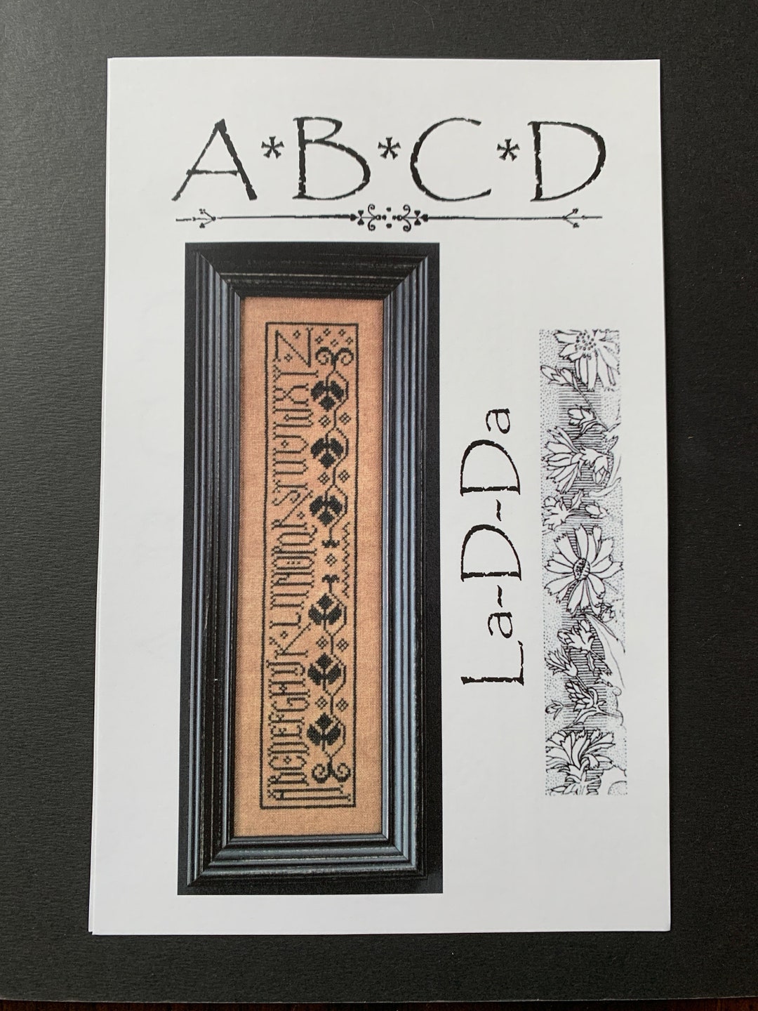ABCD / La-d-da / Cross Stitch Chart / Counted Cross Stitch Pattern ...