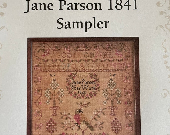 Jane Parson Sampler 1841 by Wishing Thorn Counted Cross Stitch - Etsy
