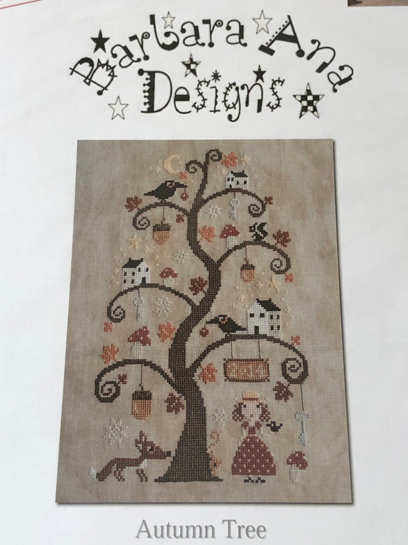 AUTUMN TREE / Barbara Ana Designs / Stitch Chart / Counted Cross Stitch ...