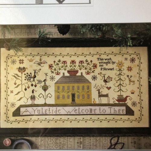 Plum Street Samplers / the GATHER INN / Cross Stitch Chart - Etsy