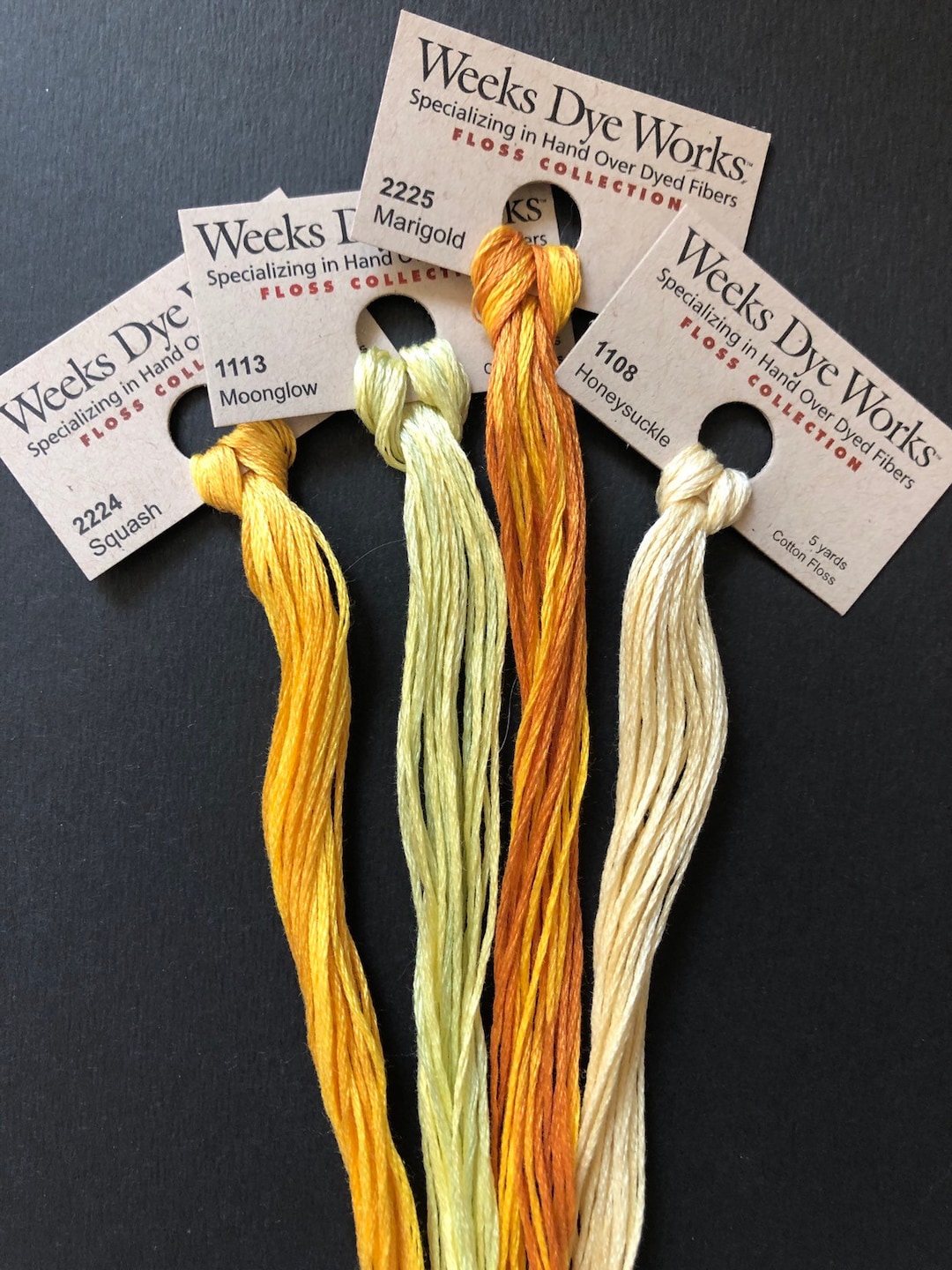 Weeks Dye Works / Yellows / Floss / Cross Stitch / Embroidery ...