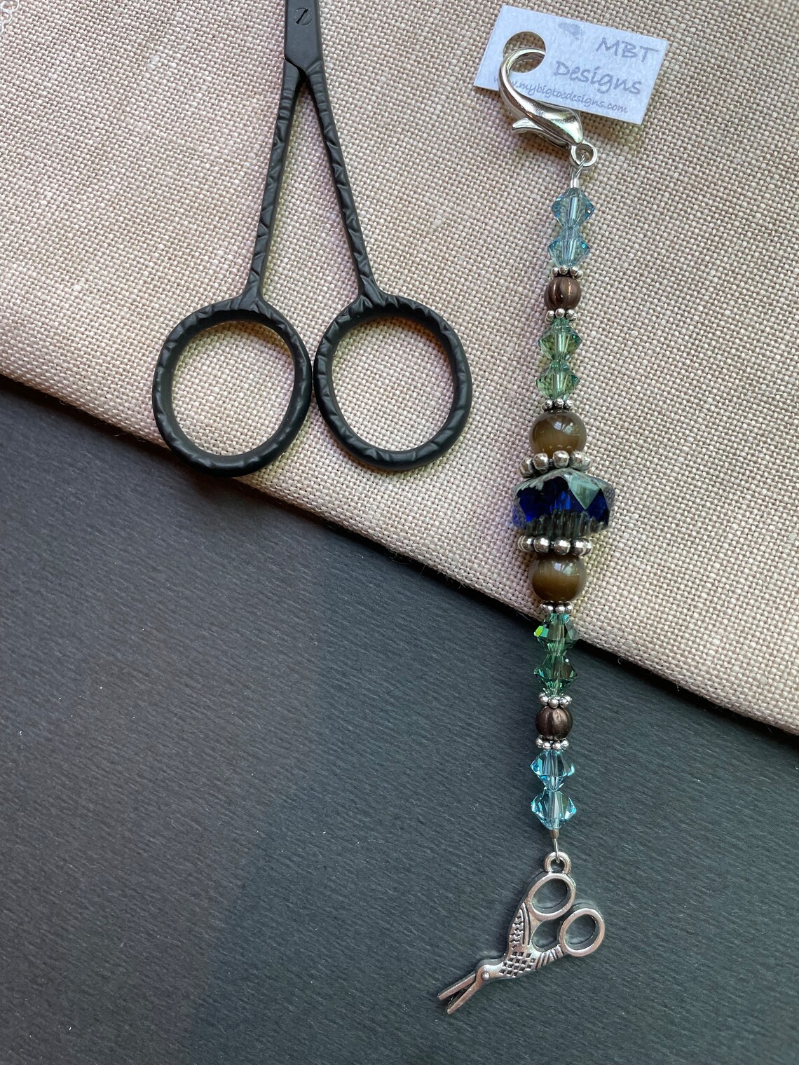 My SCISSOR Themed Scissor Fob / My Big Toe Designs - Etsy