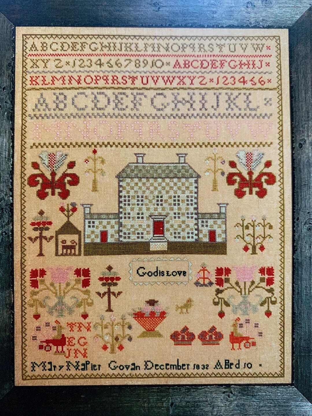 Mary Napier Sampler 1832 / the Wishing Thorn / Cross Stitch Chart ...