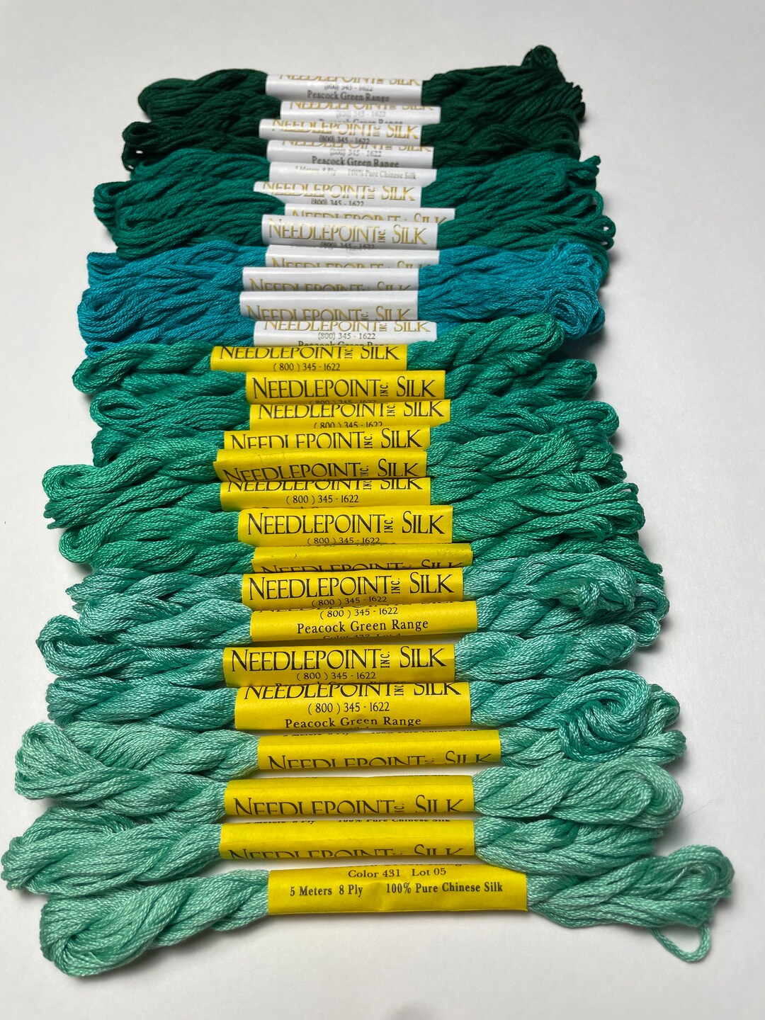 NPI Silk / PEACOCK GREEN Range Colors 431-438 - Etsy