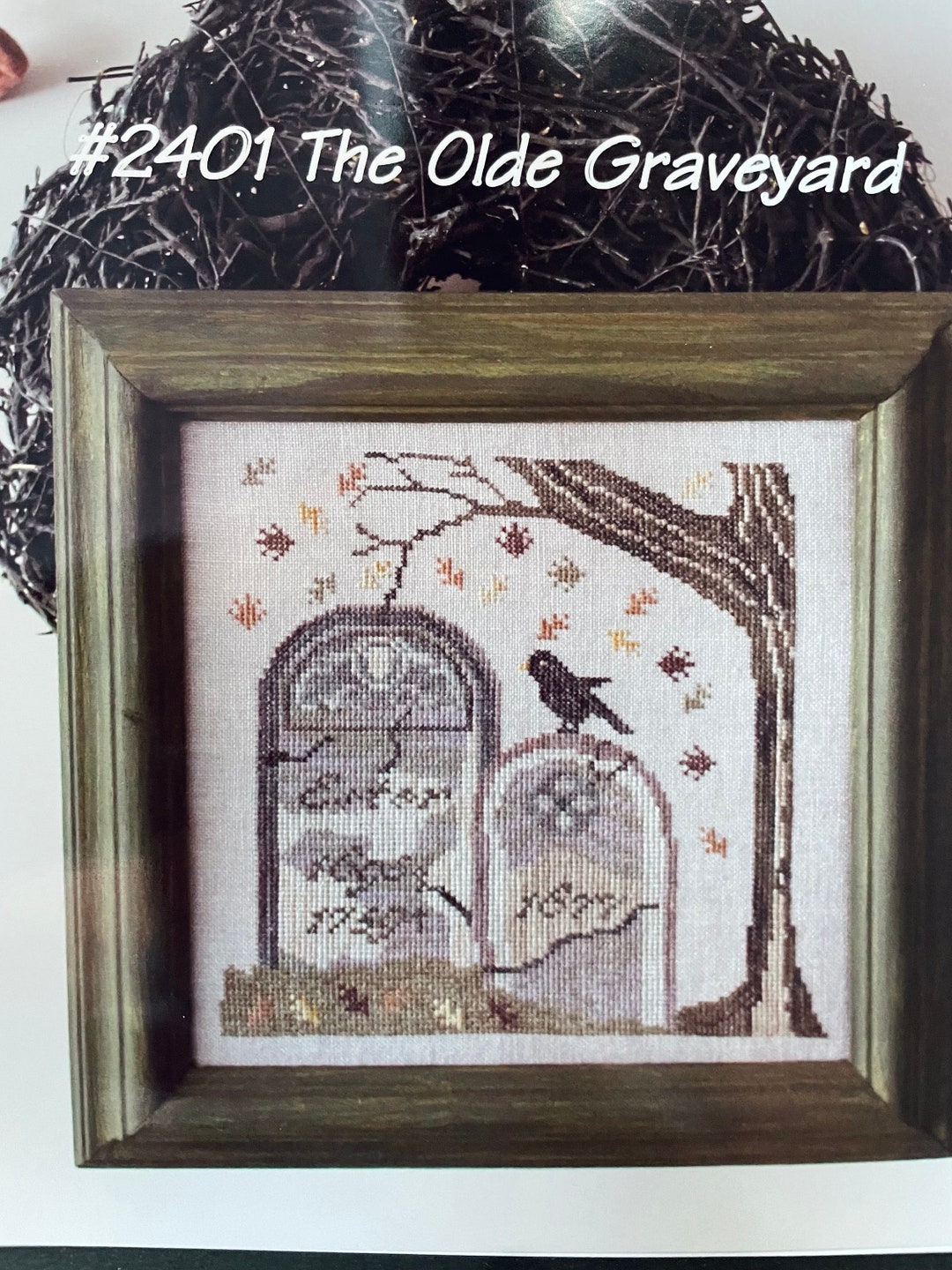 THE OLDE GRAVEYARD /thistles / Cross Stitch Chart / Pattern Only - Etsy