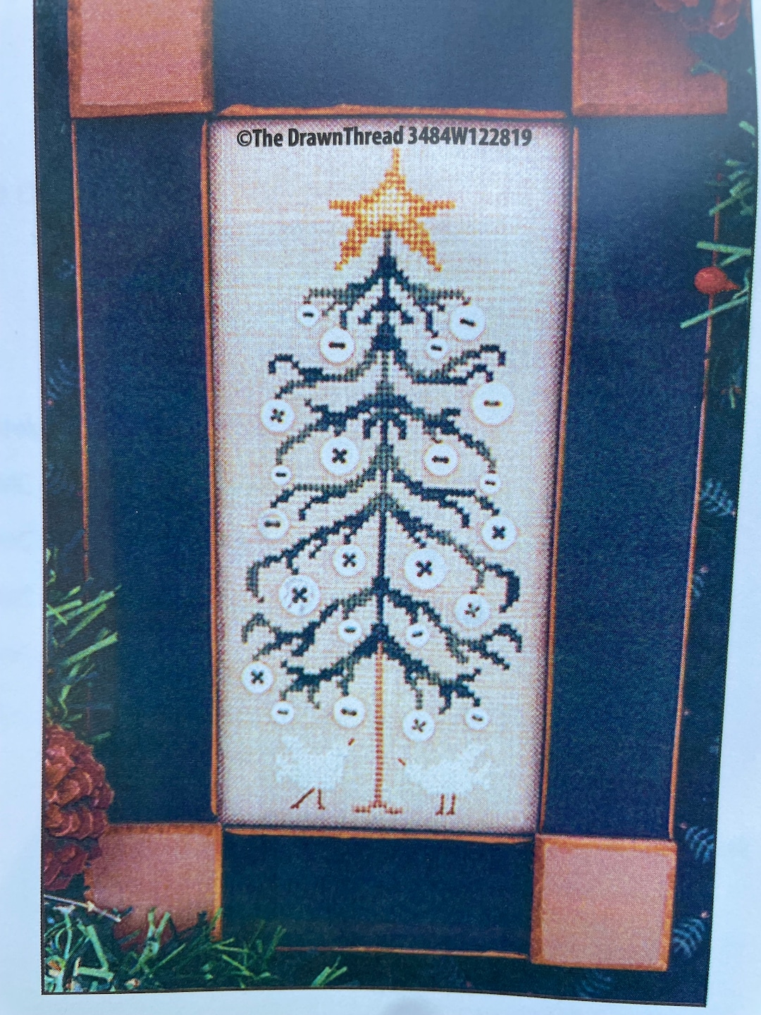 The Drawn Thread/ BUTTON TREE / Cross Stitch / Pattern Only - Etsy