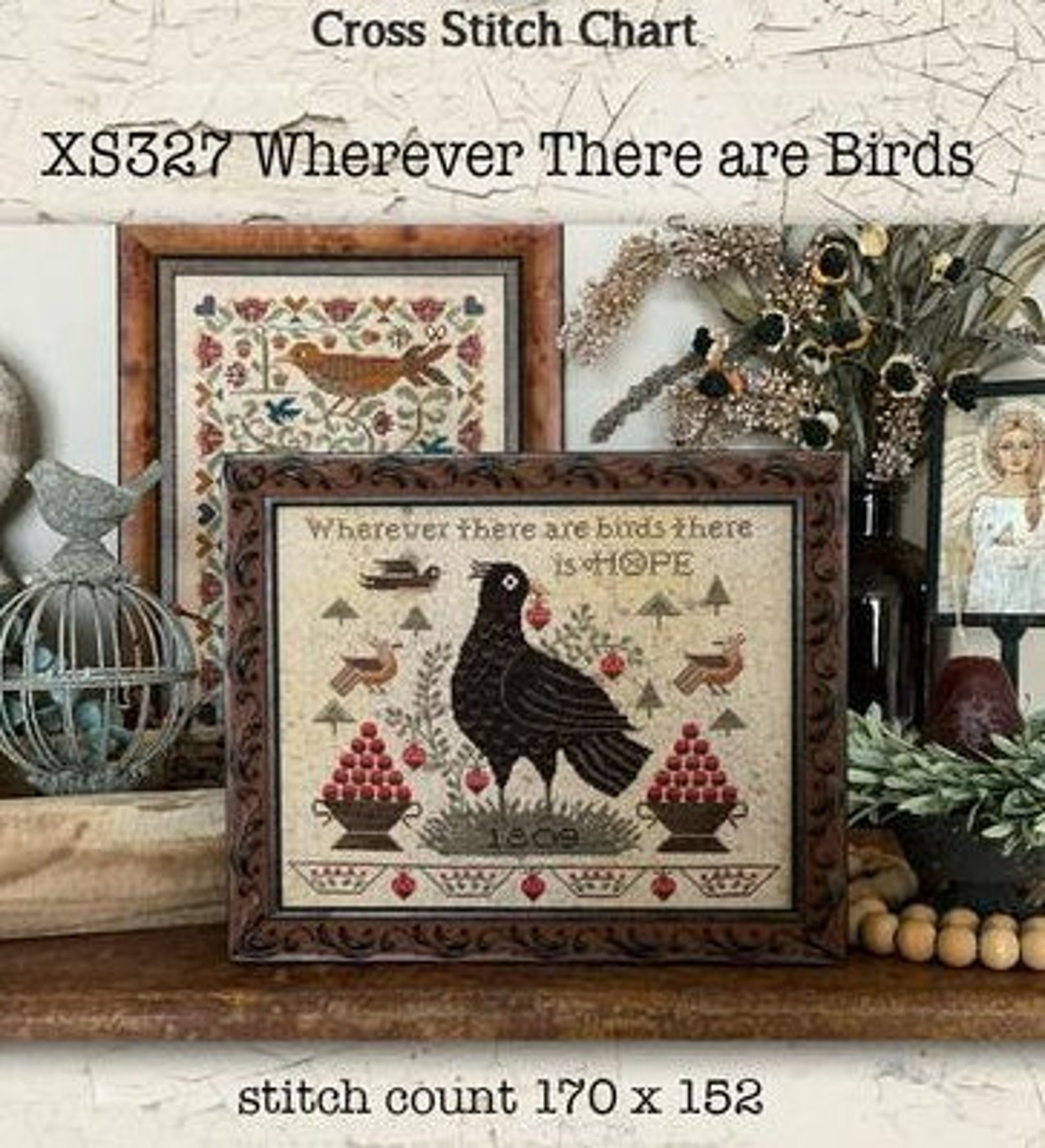 WHEREVER THERE Are BIRDS by Teresa Kogut / Cross Stitch Pattern - Etsy