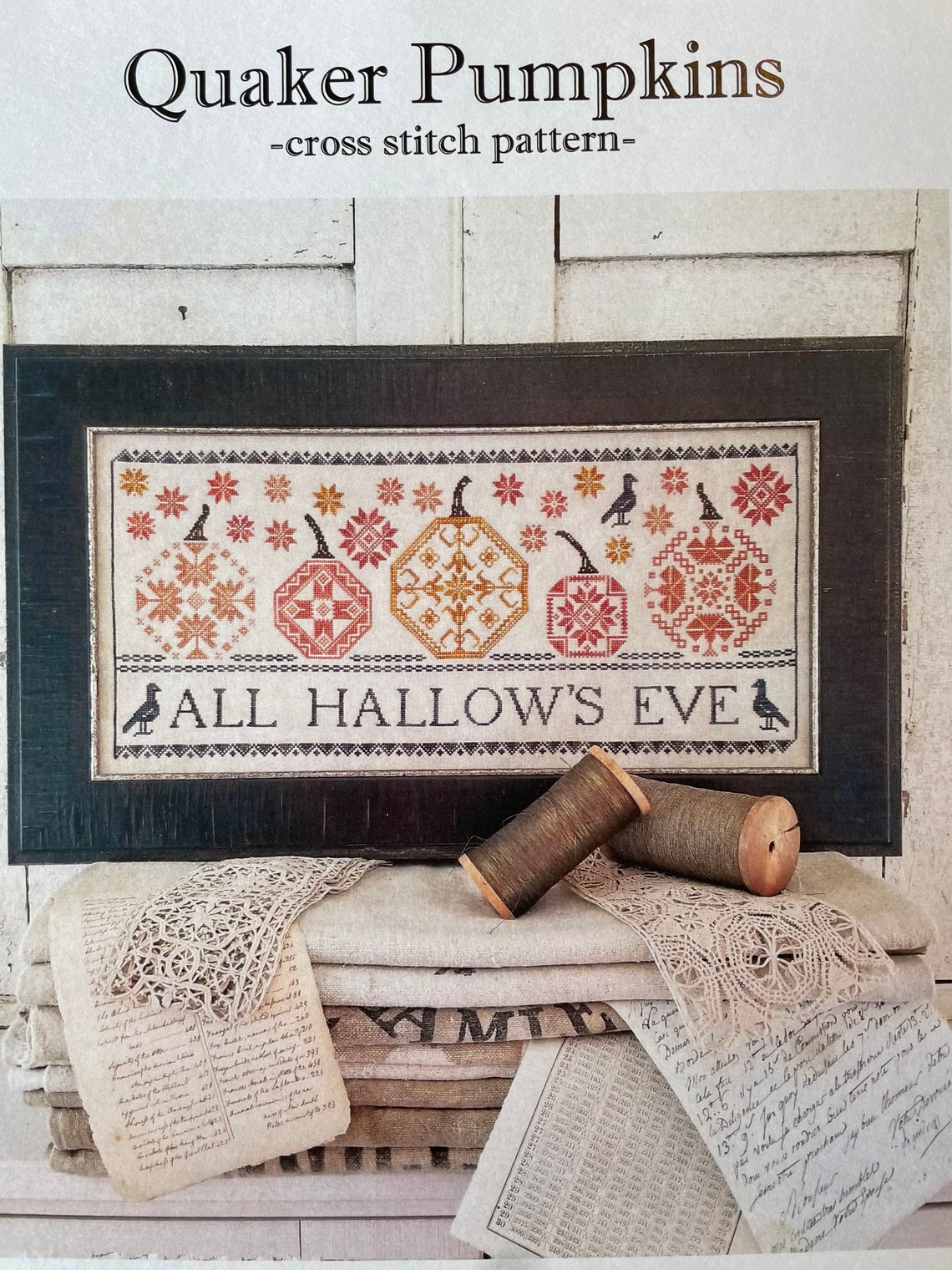 Hello from Liz Matthews / QUAKER PUMPKINS / cross stitch chart | Etsy