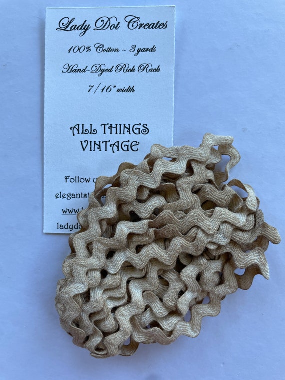 Lady Dot Creates/ ALL THINGS VINTAGE /hand Dyed 7/16 Width - Etsy