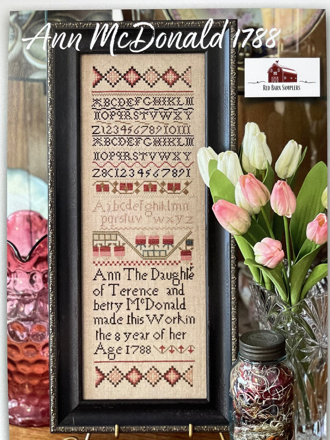 ANN MCDONALD 1788 / Red Barn Samplers / Sampler / Cross Stitch - Etsy