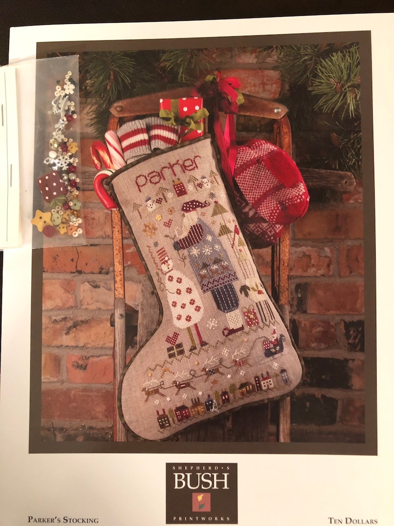 Shepherd's Bush / Parker's Stocking Chart and Kit OPTIONS - Etsy