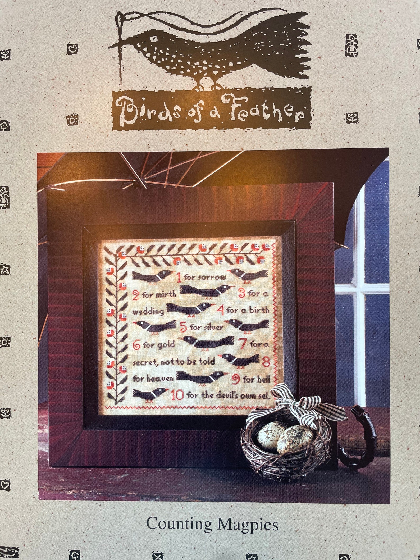 Birds of a Feather/ COUNTING MAGPIES / Cross Stitch Chart / - Etsy