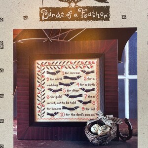 Birds of a Feather/ COUNTING MAGPIES / Cross Stitch Chart / Pattern ...