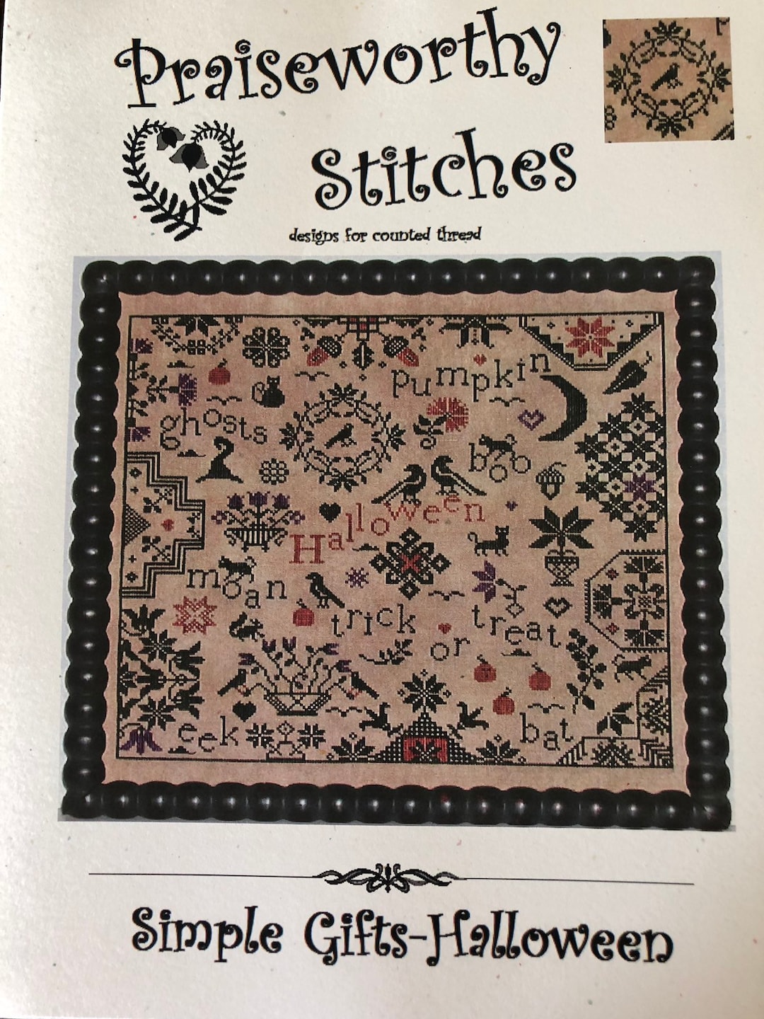 Praiseworthy Stitches / SIMPLE GIFTS: Halloween /cross Stitch Chart ...