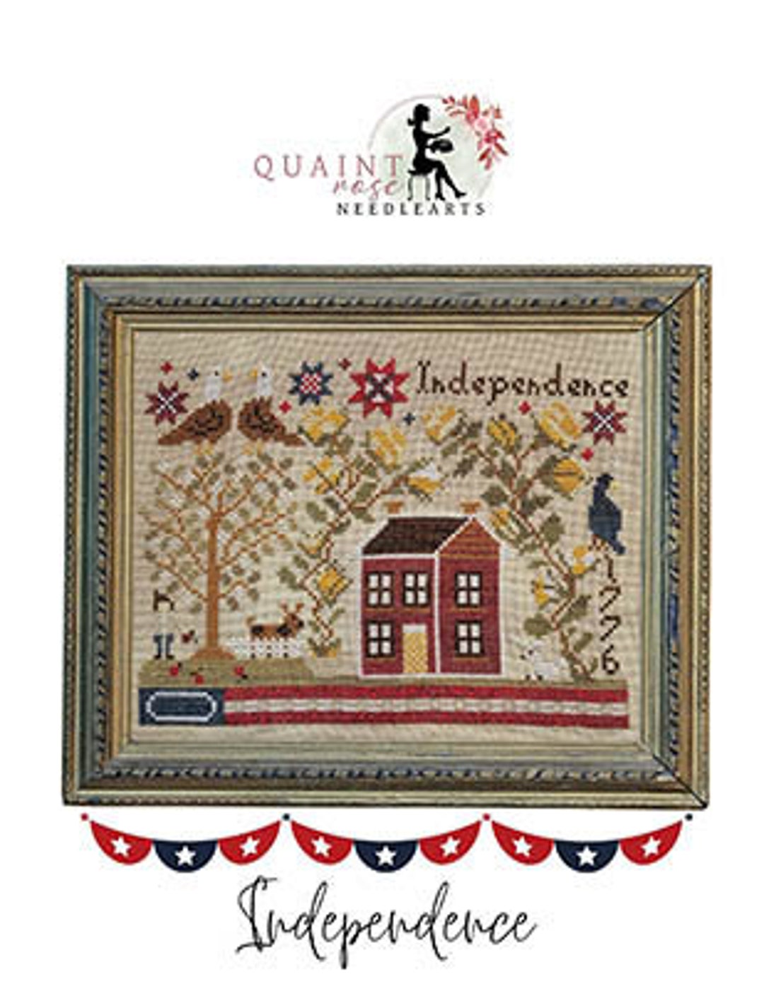 Independence / Quaint Rose Needlearts / Cross Stitch Chart - Etsy