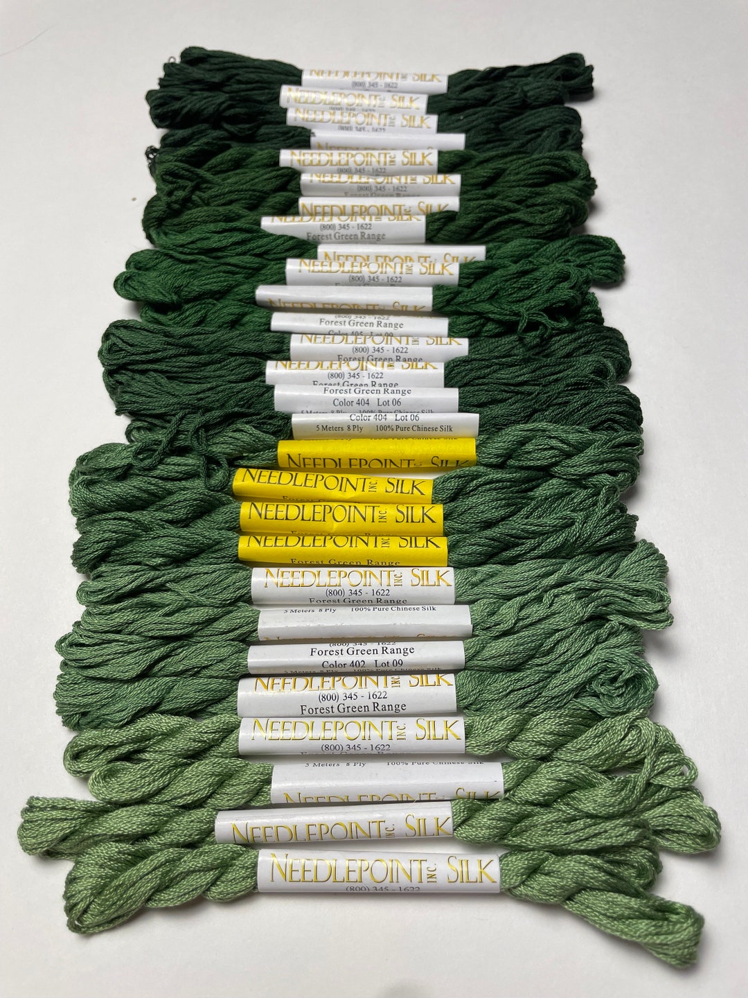 NPI Silk / FOREST GREEN Range Colors 401-407 - Etsy