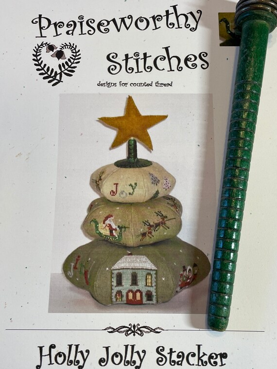 Praiseworthy Stitches / HOLLY JOLLY STACKERS / Spool Included - Etsy