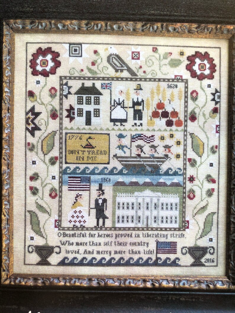 Plum Street Samplers / Heritage Sampler / Cross Stitch Chart / - Etsy