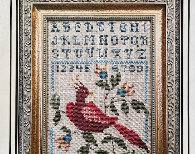 RED BIRD Sampler by Three Sheep Studio / Cross Stitch Chart / Pattern ...