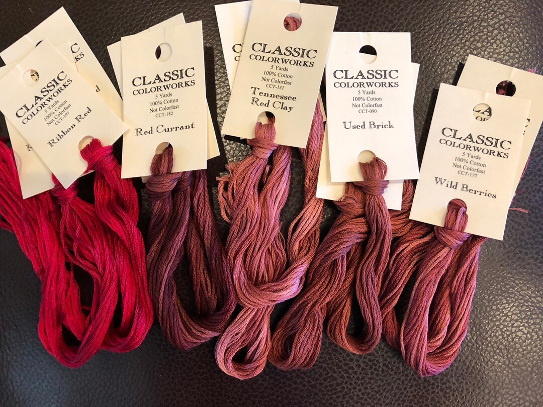 Classic Colorworks / REDS / Floss / Cross Stitch / Embroidery ...