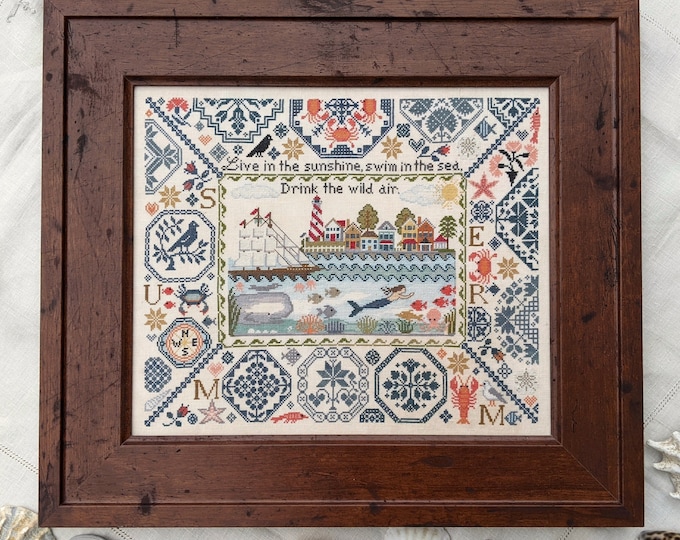 SUMMER QUAKER by Lila's Studio / Cross Stitch Chart / Pattern Only - Etsy