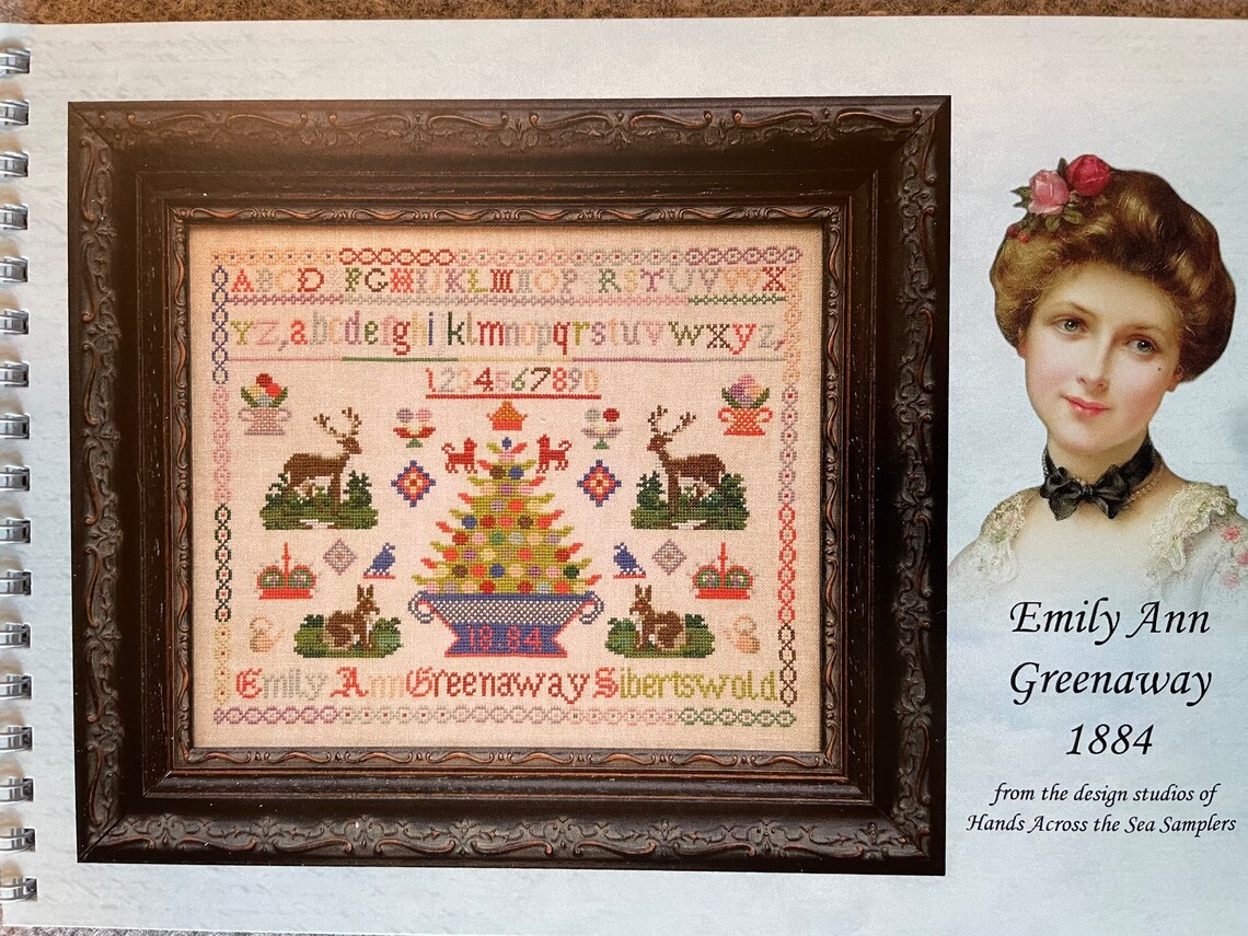 EMILY Ann GREENWAY 1884 / Hands Across the Sea Samplers / Cross Stitch ...