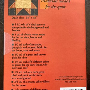 Blackbird Designs/ MIDNIGHT SILHOUETTE / Quilt Pattern / Pattern Only ...