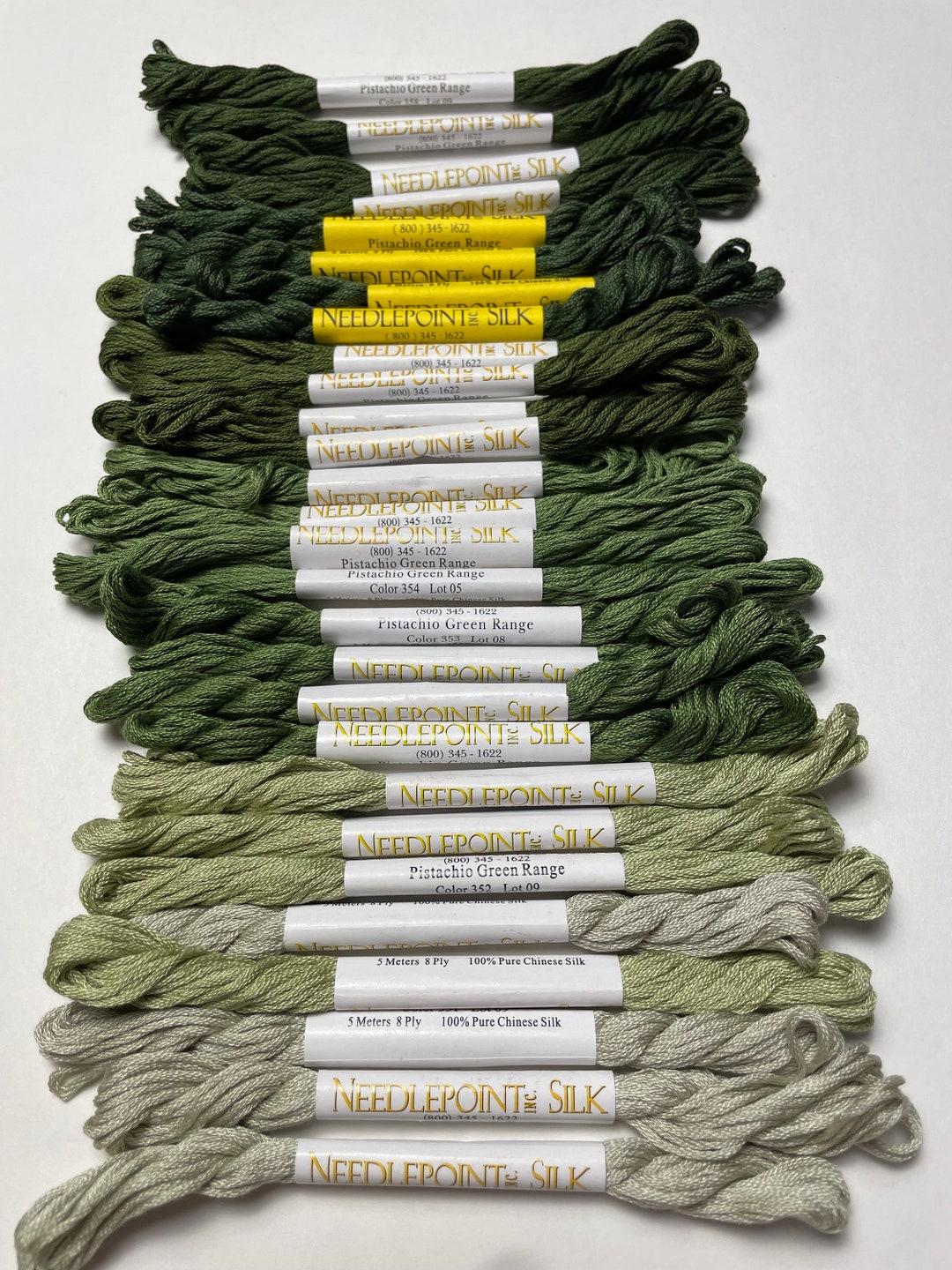 NPI Silk / PISTACHIO GREEN Range Colors 351-358 - Etsy