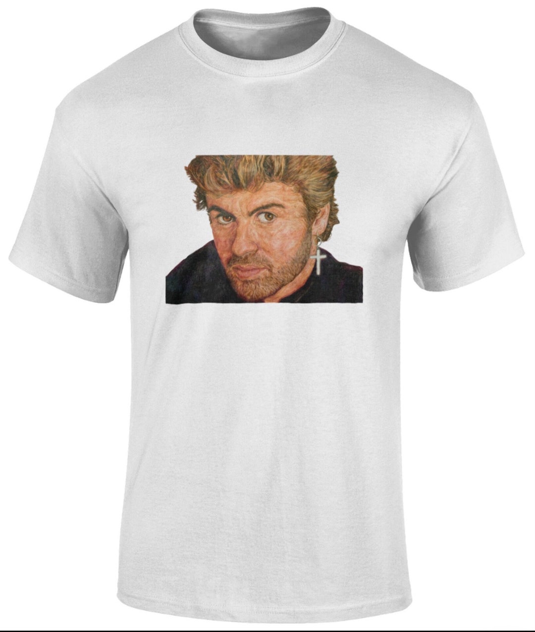 George Michael T-shirt - Original Artwork Design 80’s Faith - Etsy UK