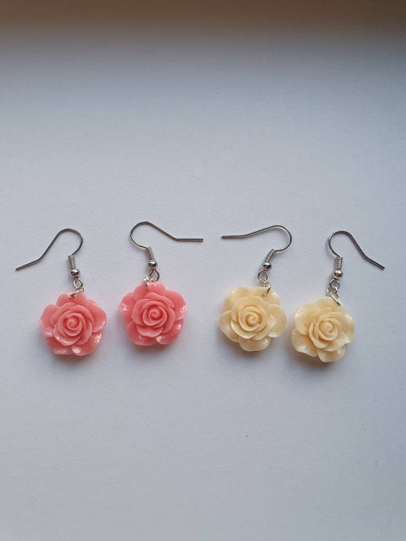 Flower Earrings Set | Etsy