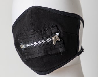 Zipper Mouth Mask - Etsy