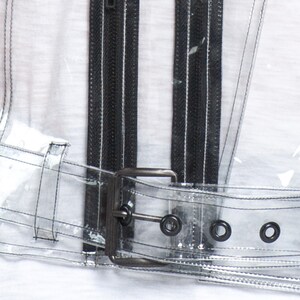 SALE PLASMA VEST - Unisex Men's Moto Clear Plastic Pvc Futuristic ...