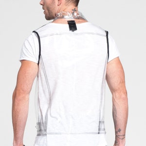 SALE PLASMA VEST - Unisex Men's Moto Clear Plastic Pvc Futuristic ...