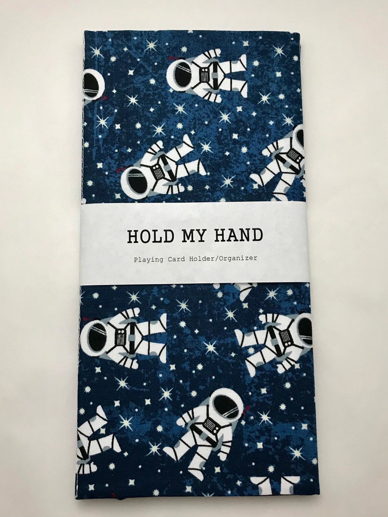 Astronaut Print Folding Playing Card Holder Outer Space - Etsy