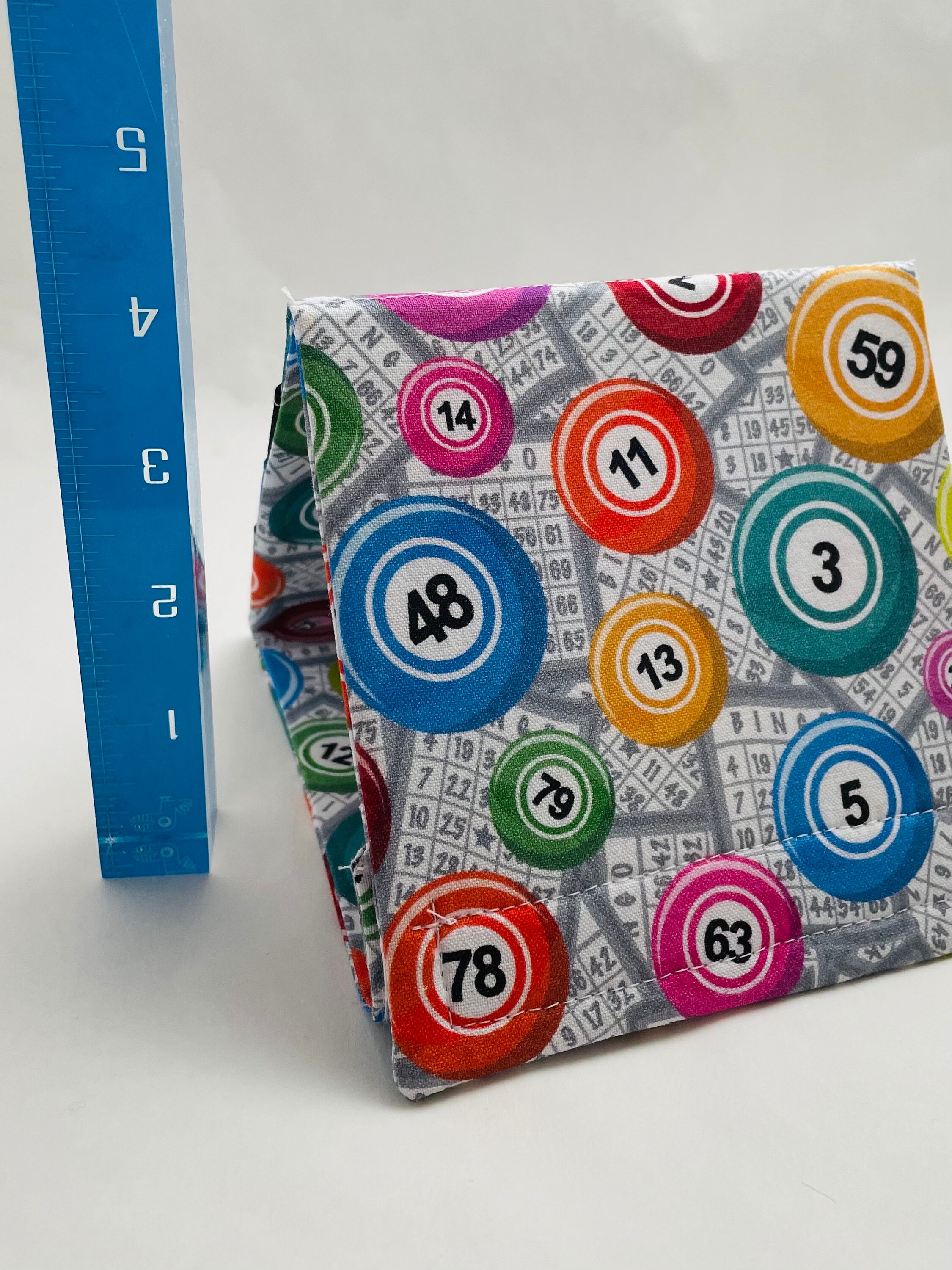 Handmade Mini Bingo Cards Print Pull Tab Holder: Half Width, Trifold ...