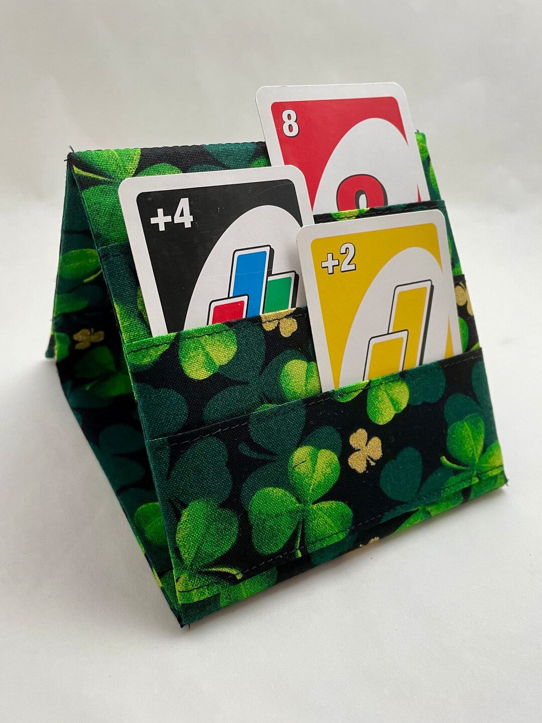 Half Width Shamrocks Bingo Pull Tab Holder, Half Size Clover Print ...